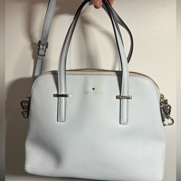 kate spade | Bags | Kate Spade New York Light Blue Saffiano Leather ...